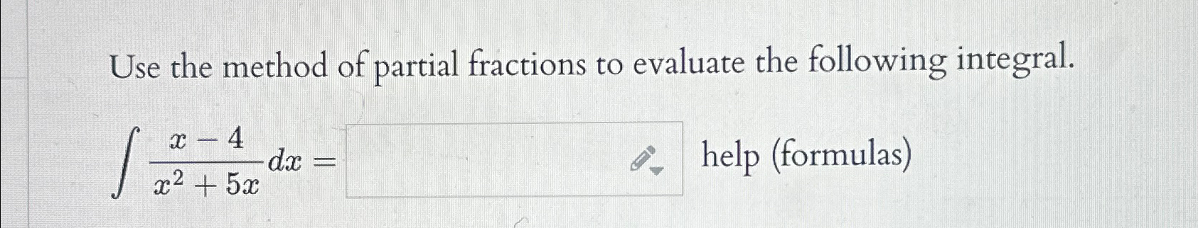 Solved Use the method of partial fractions to evaluate the | Chegg.com