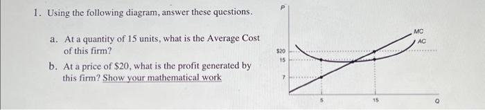 Solved 1. Using the following diagram, answer these | Chegg.com
