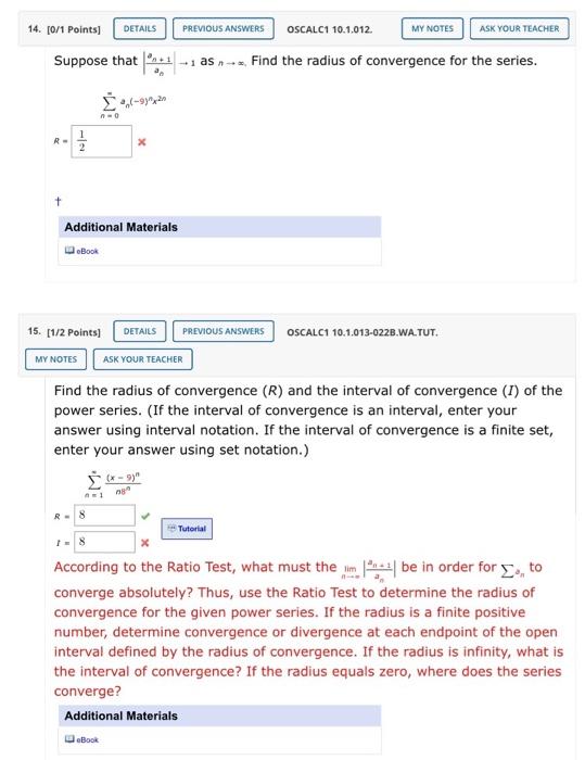 Solved 14. O/1 Points) DETAILS PREVIOUS ANSWERS MY NOTES ASK | Chegg.com Solved 14. O/1 Points) DETAILS PREVIOUS ANSWERS MY NOTES ASK | Chegg.com