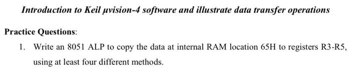 Solved Introduction to Keil μ vision-4 software and | Chegg.com