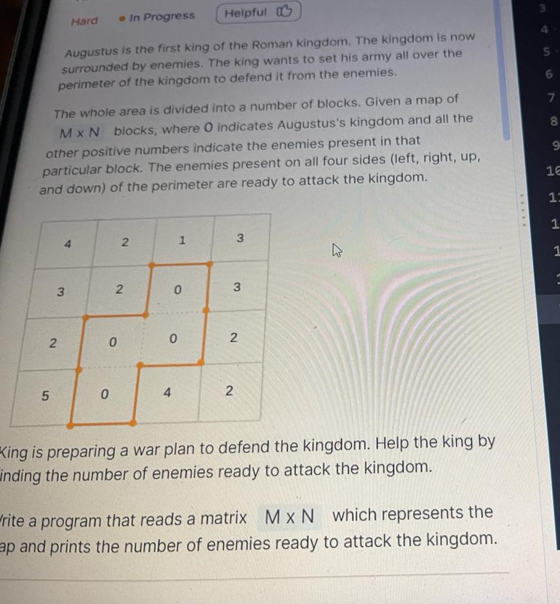 Solved JAVA CODE: Hard In ProgressAugustus is the first | Chegg.com