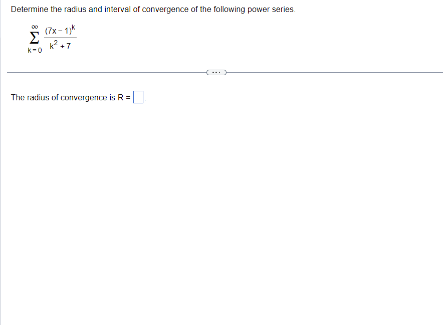 Solved Determine the radius and interval of convergence of | Chegg.com
