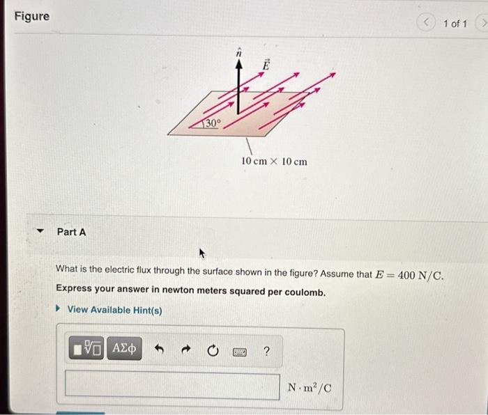 Solved What is the electric flux through the surface shown | Chegg.com