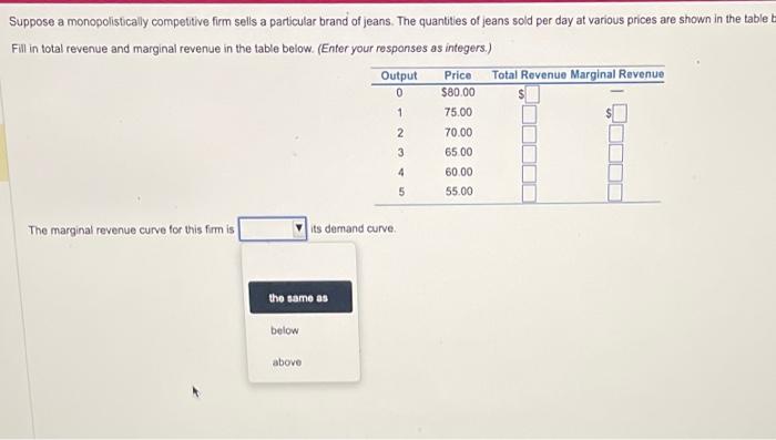 Solved Suppose a monopolistically competitive firm sells a | Chegg.com