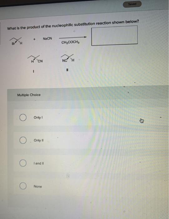 Solved What is the product of the nucleophilic substitution | Chegg.com