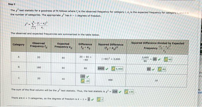 Solved The x2 test statistic for a goodness of nt follows | Chegg.com