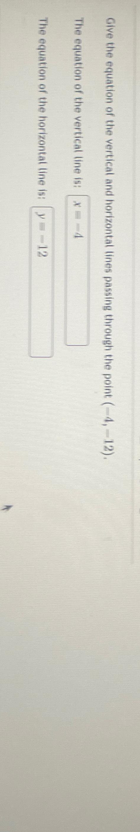 Solved Give the equation of the vertical and horizontal | Chegg.com