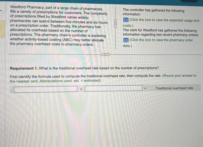 Solved Requirement 1. What is the traditional overhead rate | Chegg.com