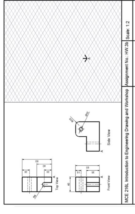 Solved (a) Draw the isometric view of the part shown (based | Chegg.com