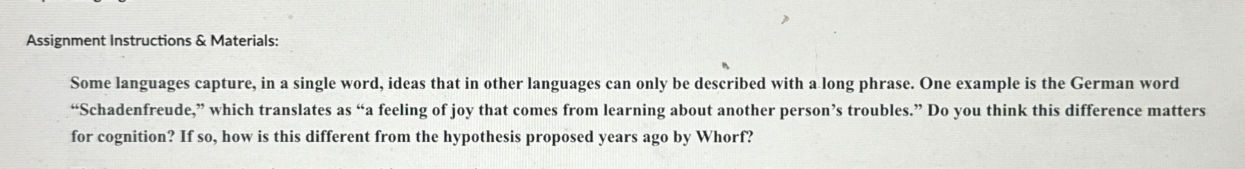 Solved Assignment Instructions & Materials:Some languages | Chegg.com