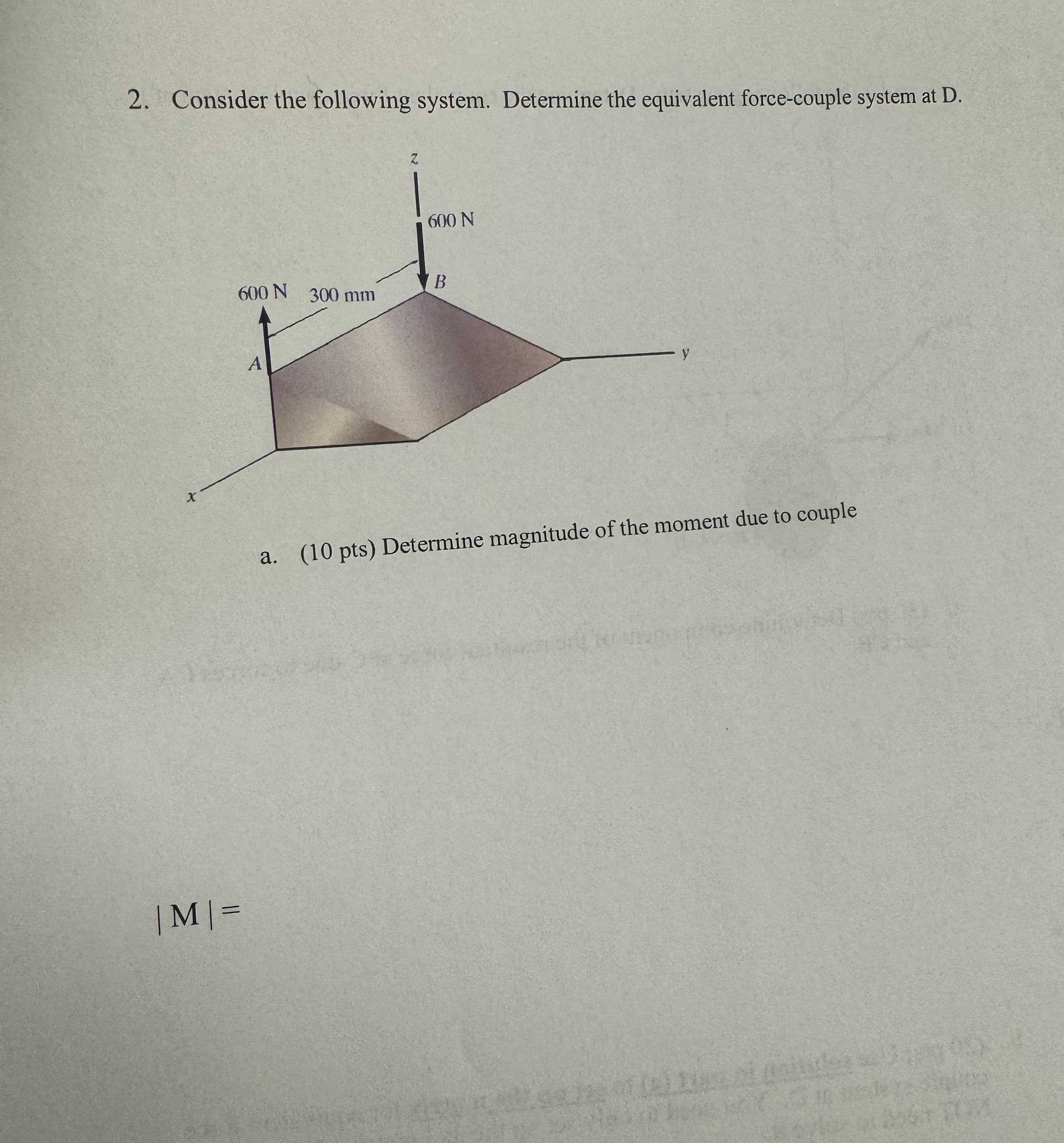 Solved Consider the following system. Determine the | Chegg.com
