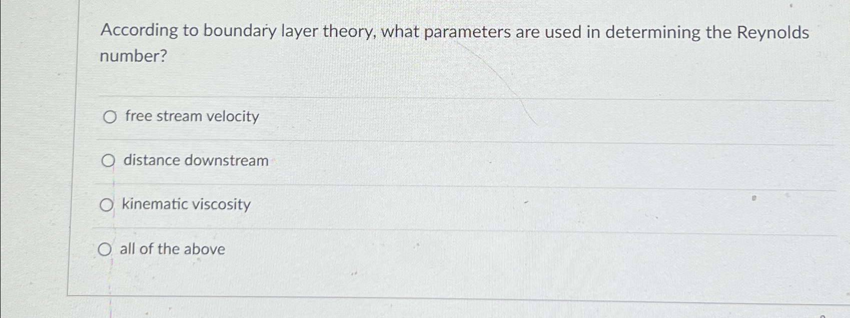 Solved According To Boundary Layer Theory What Parameters