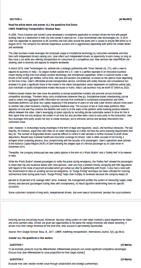 Solved Answer ALL the questions in this section.QUESTION | Chegg.com