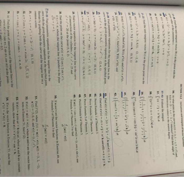 Solved 1. The figure shows a curve C given by a vector | Chegg.com