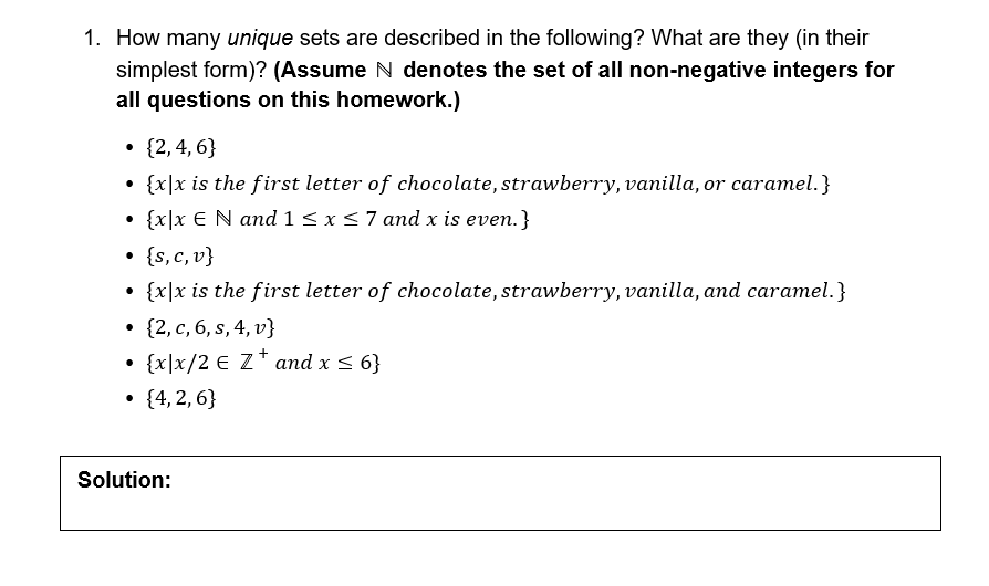 Solved N ﻿denotes the set of ﻿all non-negative integers | Chegg.com