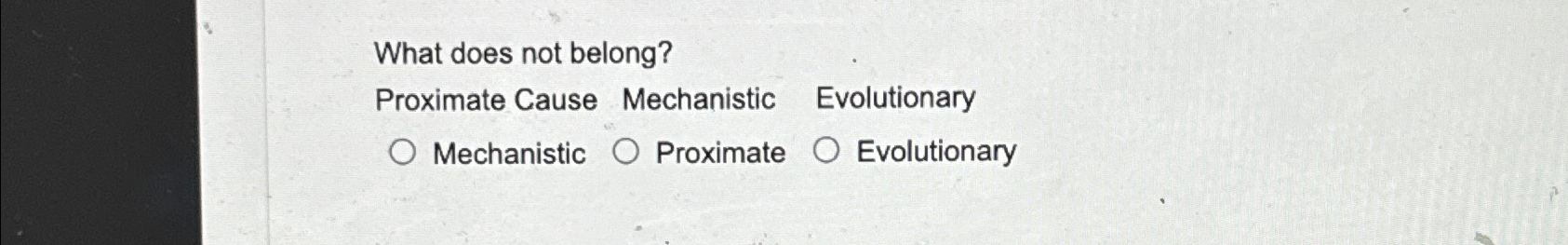 Solved What does not belong?Proximate Cause | Chegg.com Solved What does not belong?Proximate Cause | Chegg.com