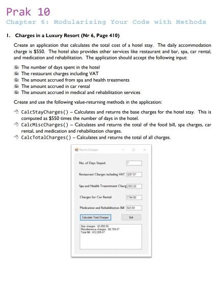 Solved Prak 10 Chapter 6 Modularizing Your Code With