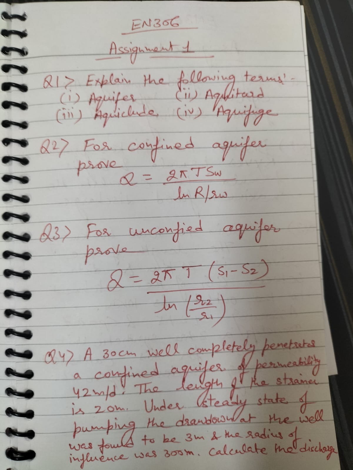 Solved EN306Assignment 1Q1) ﻿Explain the following terms!(i) | Chegg.com