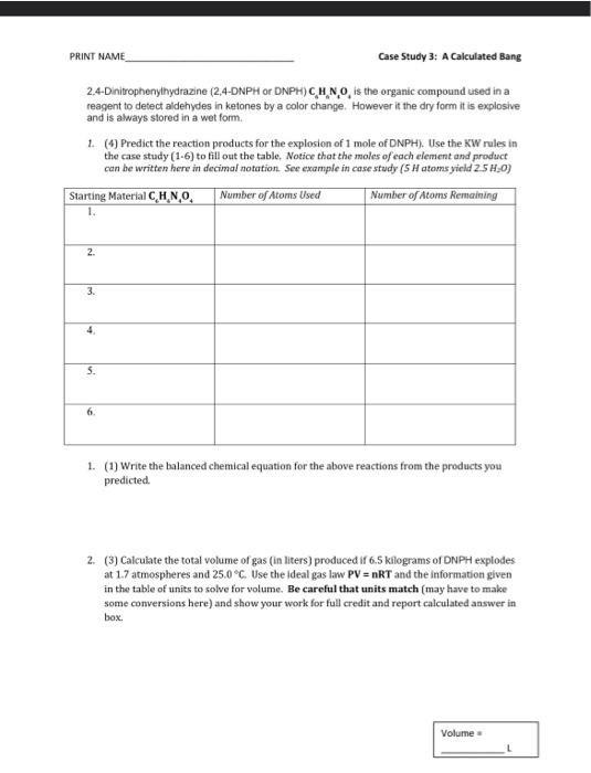 Solved Case Study 3: A Calculated Bang | Chegg.com