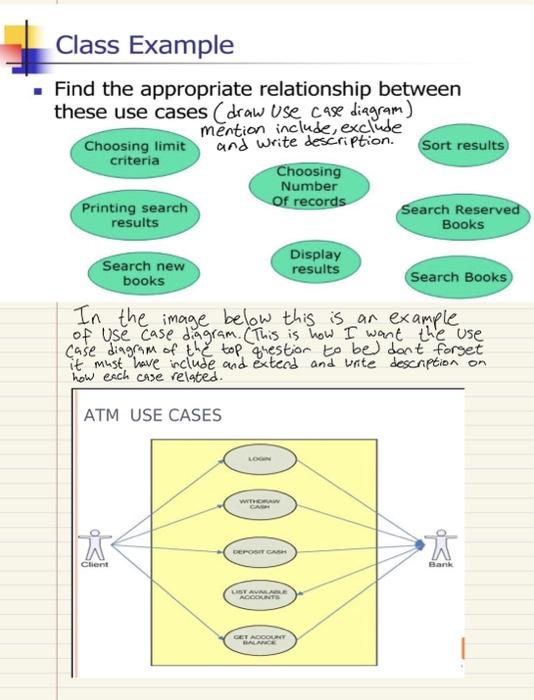 Solved In the image below this is an example of use case | Chegg.com