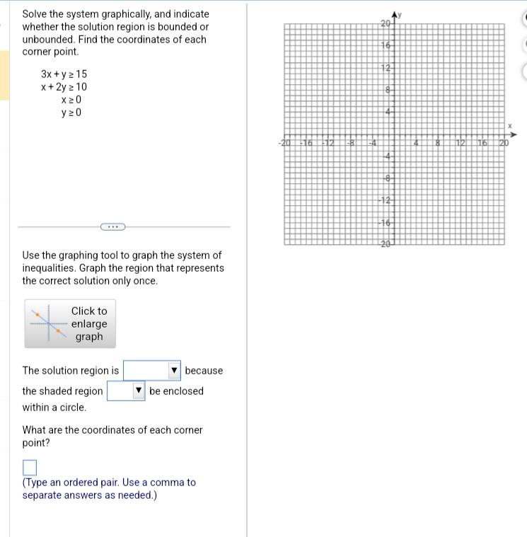 Solved Solve the system graphically, and indicate whether | Chegg.com