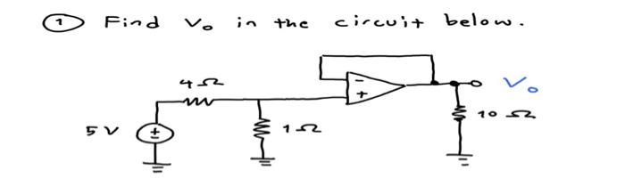 Solved Find V0 in the circuit below. | Chegg.com