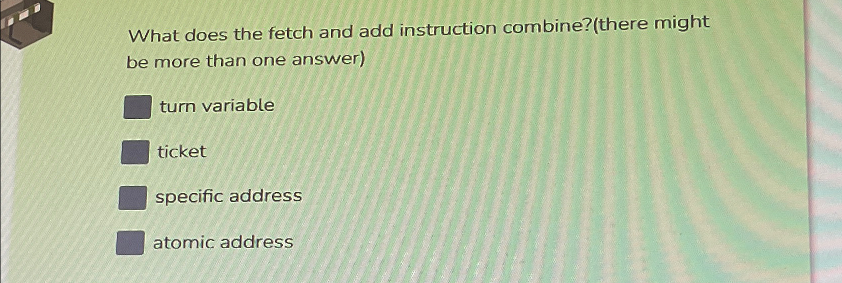 Solved What does the fetch and add instruction | Chegg.com