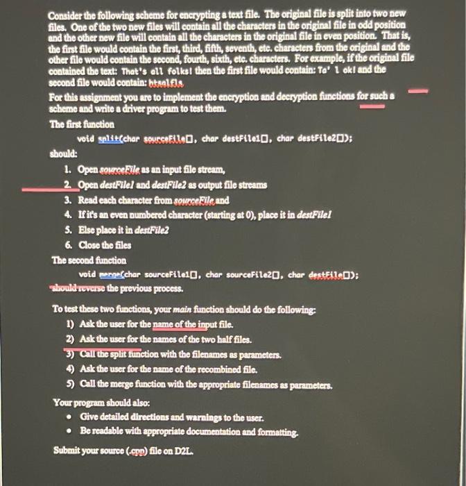 Solved Consider the following seheme for encrypting a text | Chegg.com