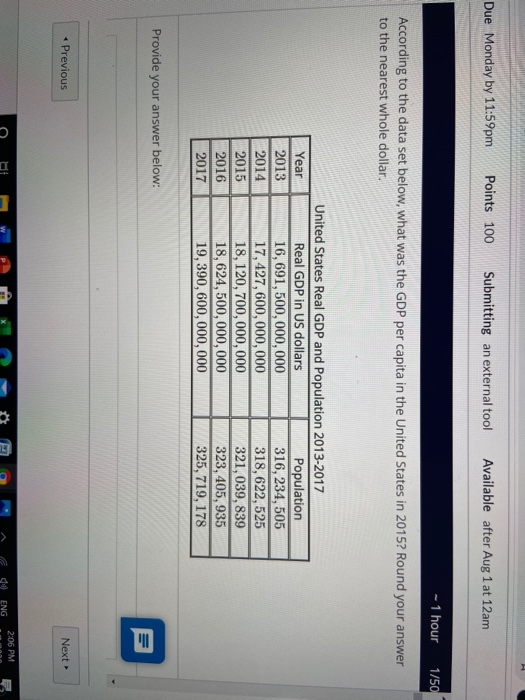 Solved Due Monday by 11:59pm Points 100 Submitting an | Chegg.com