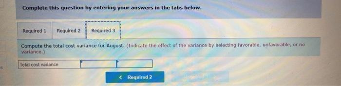 Solved Exercise 21-7 (Algo) Standard cost per unit, total | Chegg.com