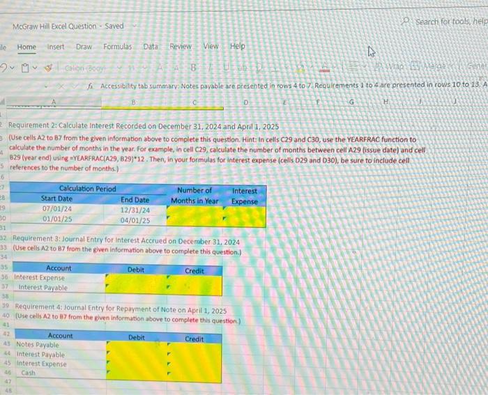 Solved Requirement 2: Calculate interest Recorded on | Chegg.com