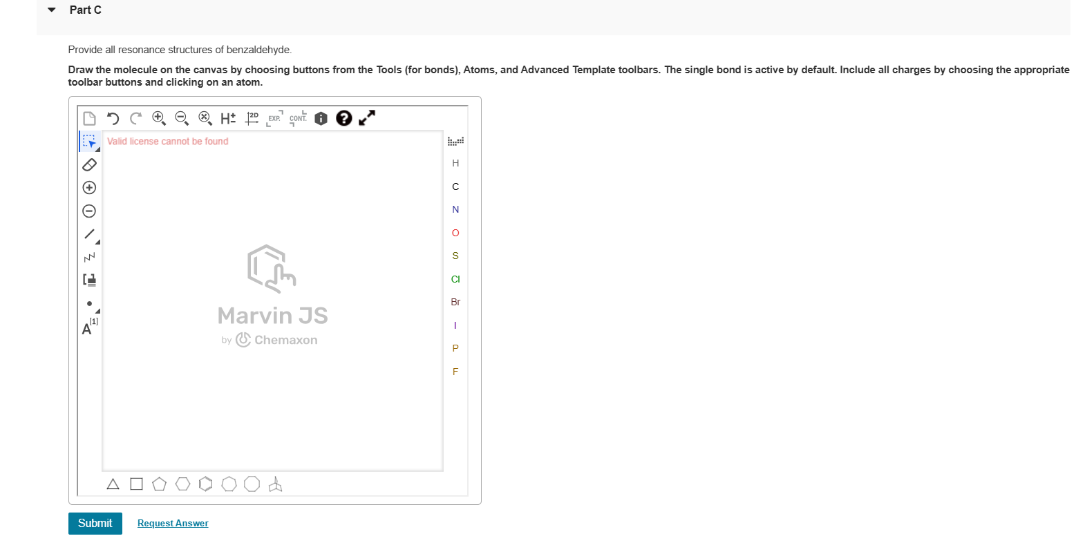 Solved Part C Provide all resonance structures of | Chegg.com
