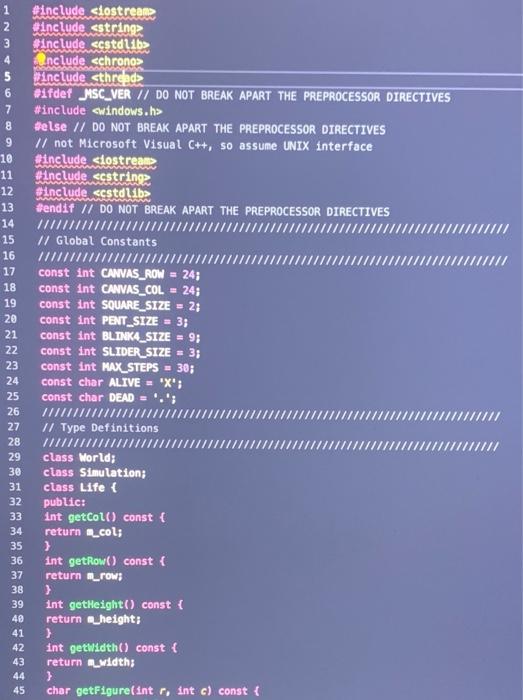 Solved Part 1 Organize The Code 85 Following What We 