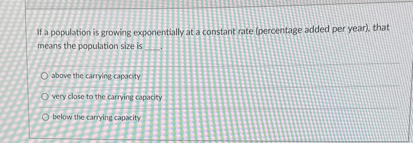 Solved If a population is growing exponentially at a | Chegg.com