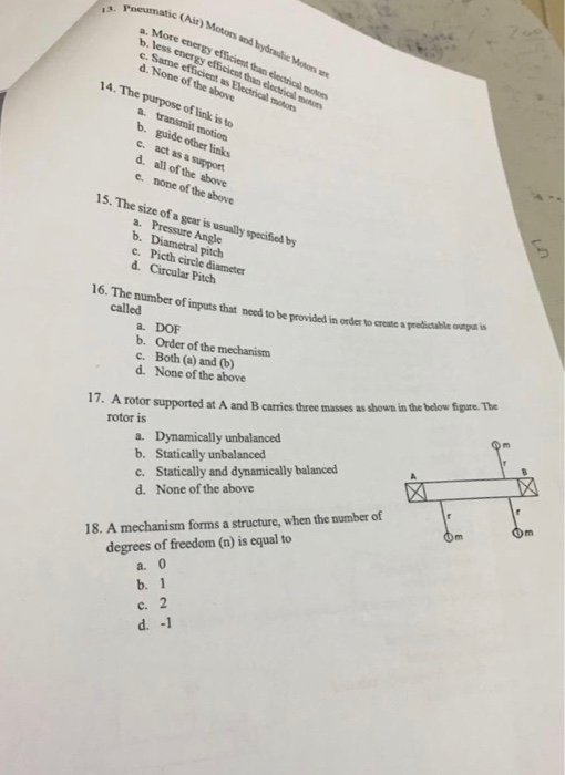 Solved w we shown, which ones have an oscillating follower? | Chegg.com