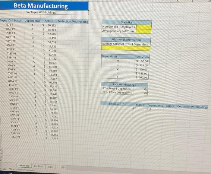 Solved 2 Group all the worksheets in the workbook and fill | Chegg.com