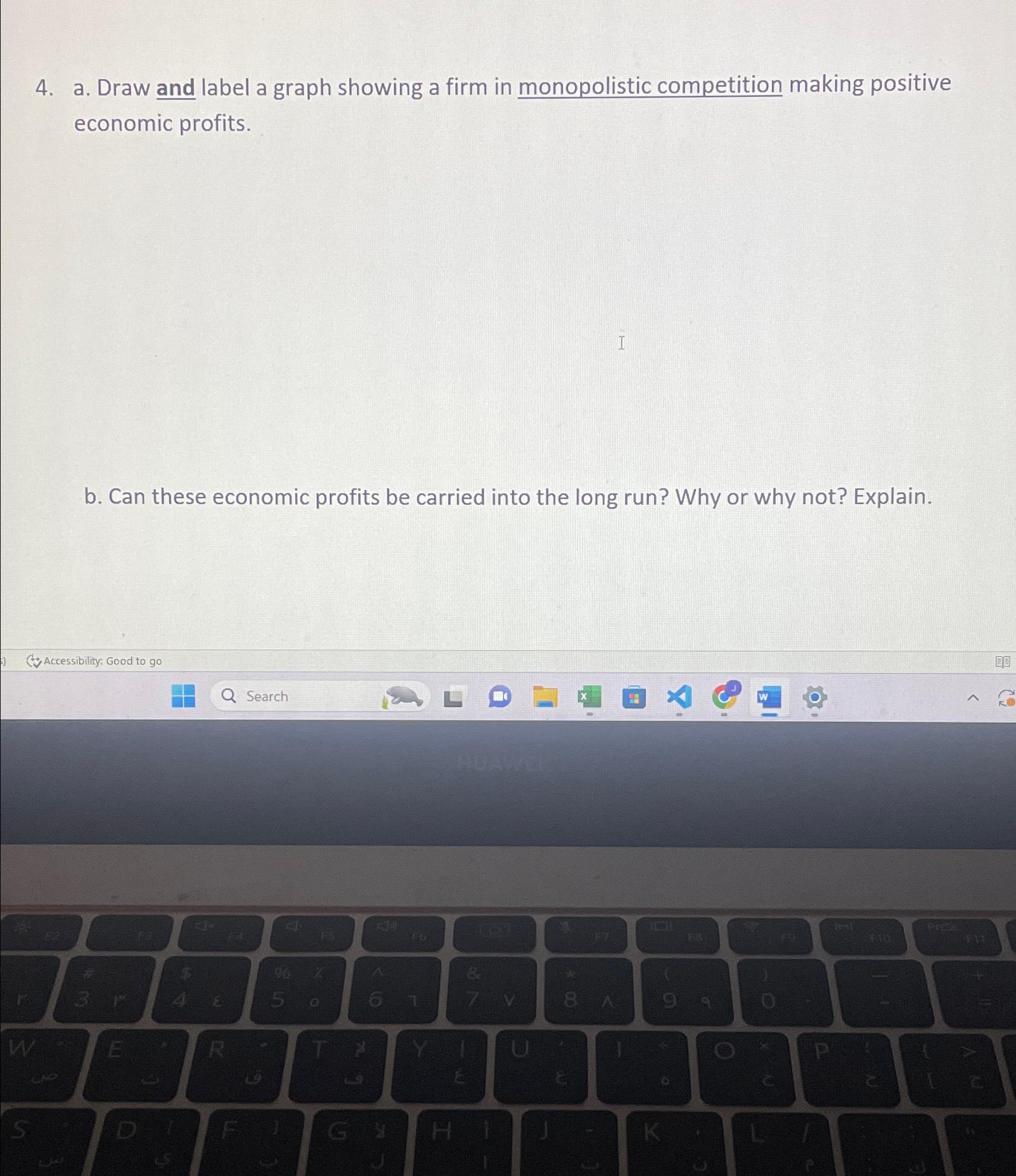 Solved a. ﻿Draw and label a graph showing a firm in | Chegg.com