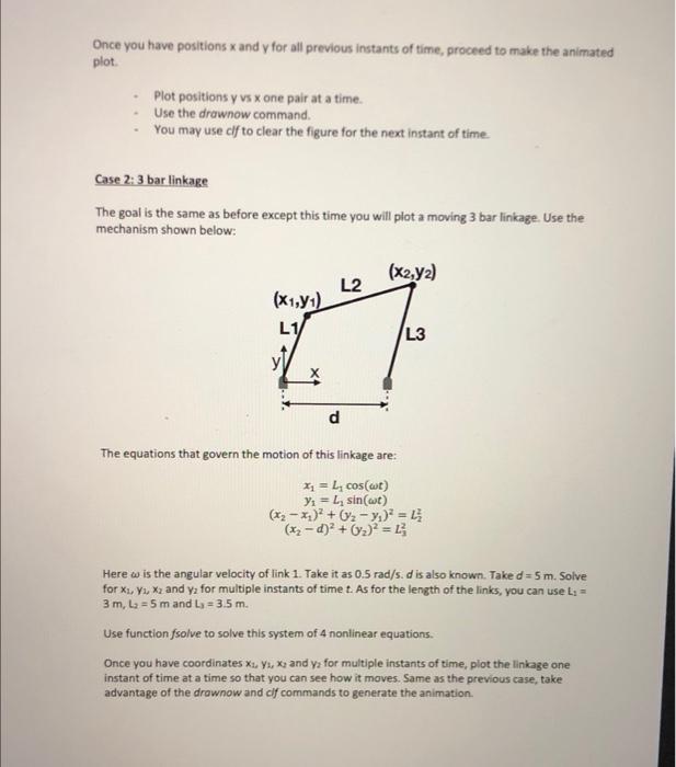 Solved Once you have positions x and y for all previous | Chegg.com