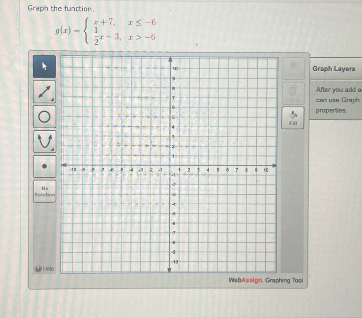 Solved Graph The Functiongx X7x≤ 612x 3x 6graph 