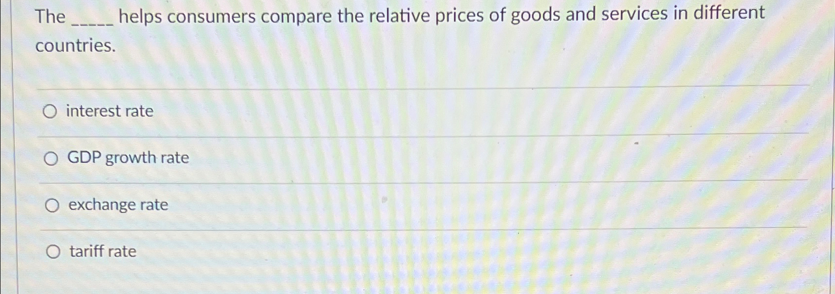 Solved The helps consumers compare the relative prices of | Chegg.com