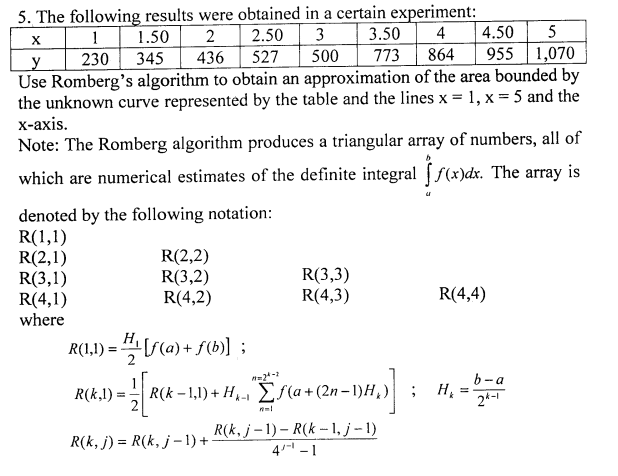 Solved The following results were obtained in a certain | Chegg.com