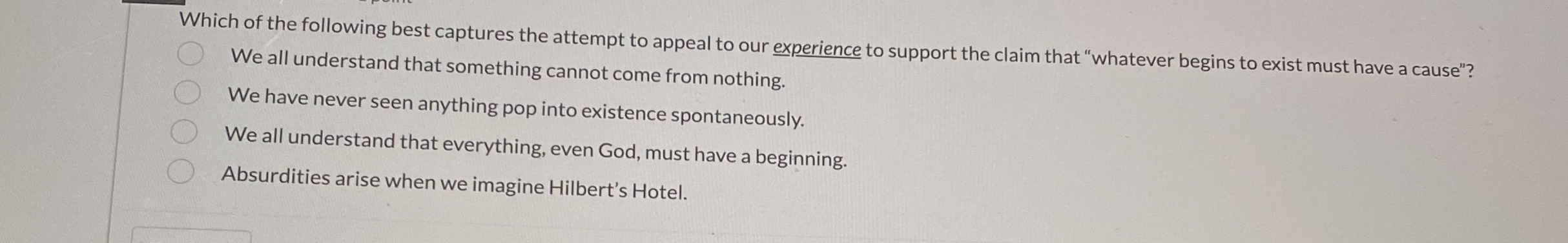 Solved Which of the following best captures the attempt to | Chegg.com