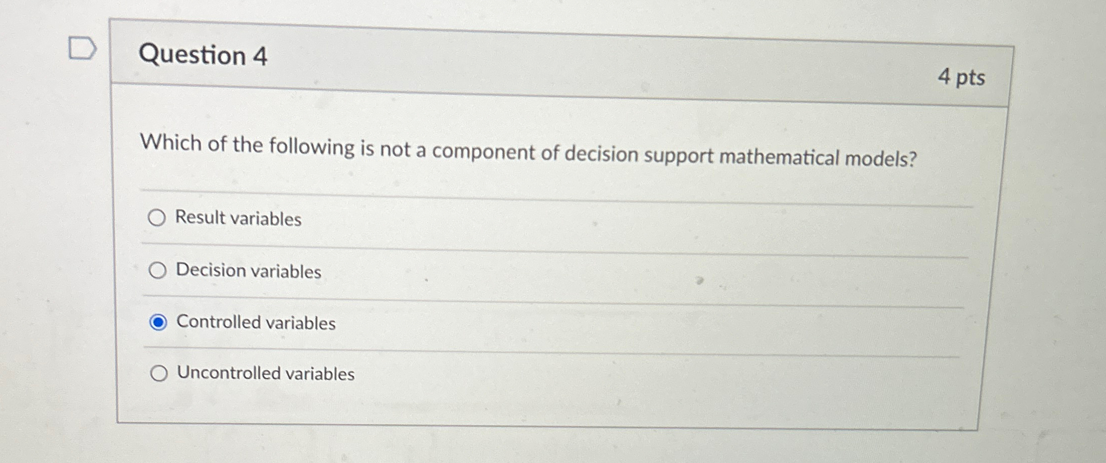Solved Question 44 ﻿ptsWhich of the following is not a | Chegg.com