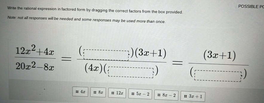 Solved Write the rational expression in factored form by | Chegg.com