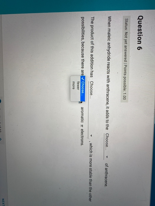 Solved Question 6 Status: Not yet answered Points possible: | Chegg.com