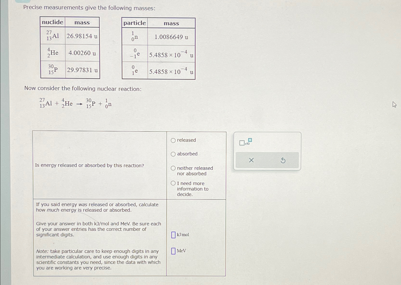 Solved Precise measurements give the following | Chegg.com