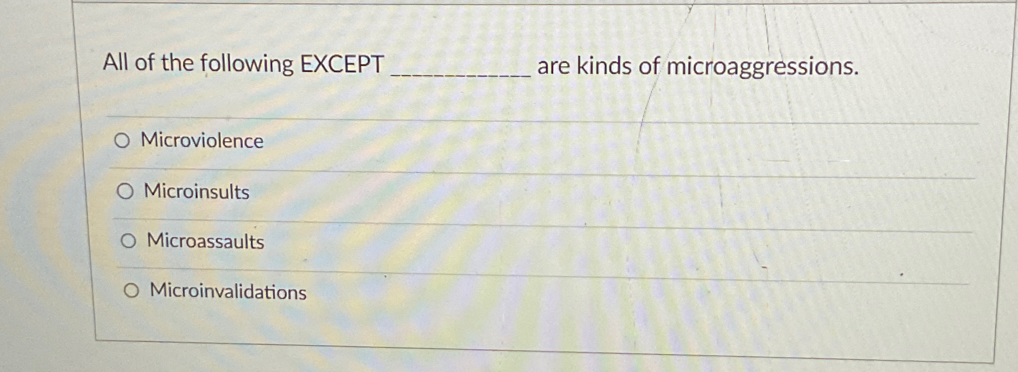 Solved All of the following EXCEPT ﻿are kinds of | Chegg.com