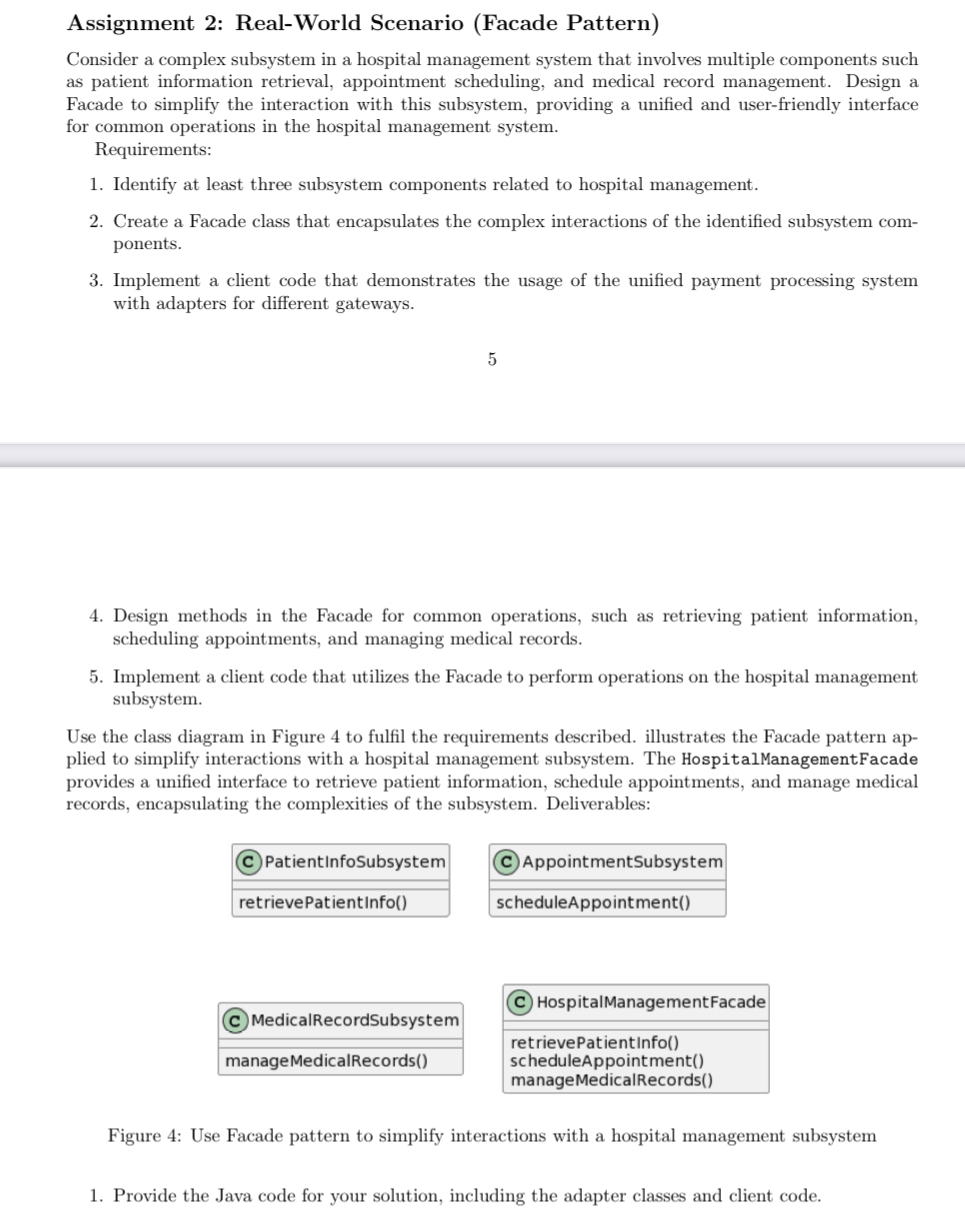 Solved IN JAVA PLEASE Assignment 2: Real-World Scenario | Chegg.com Solved IN JAVA PLEASE Assignment 2: Real-World Scenario | Chegg.com