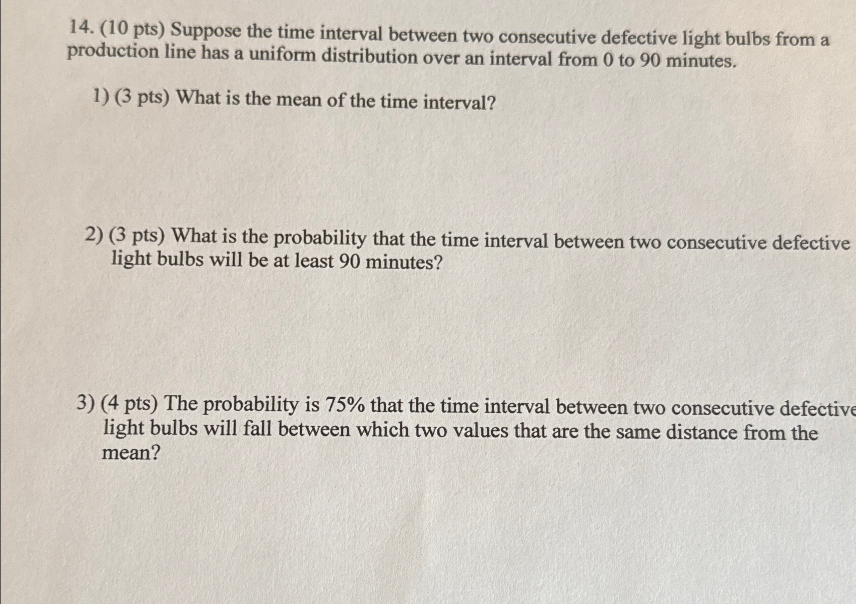 Solved Suppose the time interval between two consecutive | Chegg.com