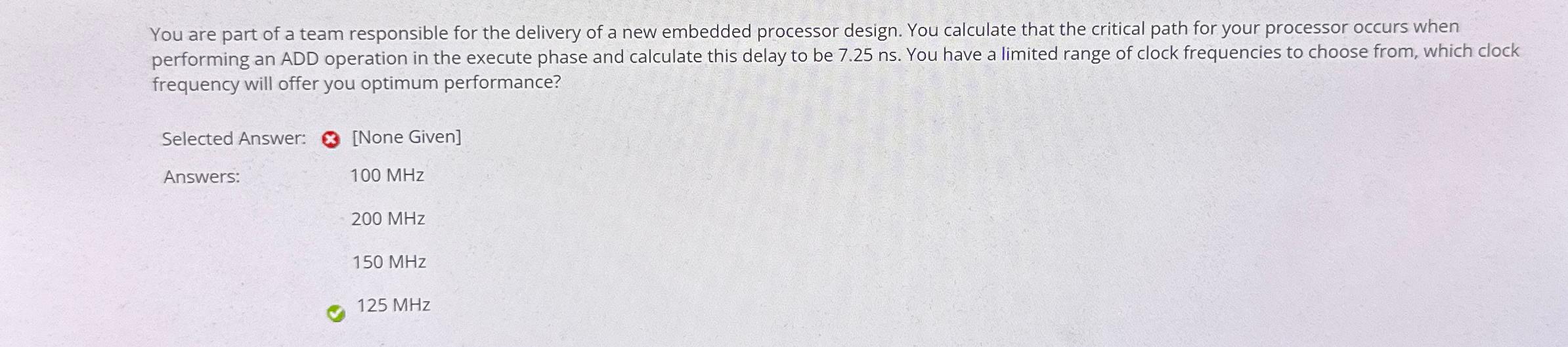 Solved You are part of a team responsible for the delivery | Chegg.com